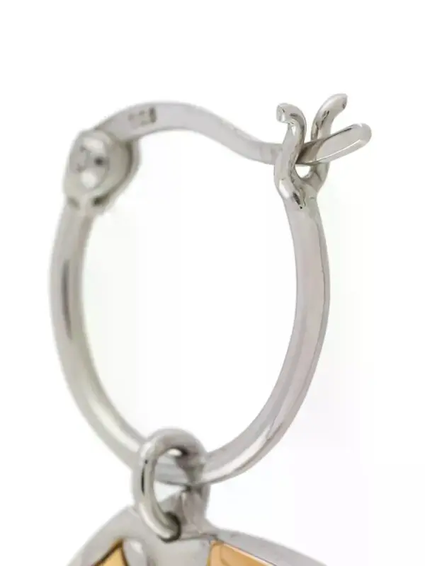 TRUE ROCKS Small Pistol Hoop Earring - Silver