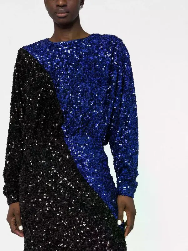 ROTATE BY BIRGER CHRISTENSEN Two-tone Sequin Minidress