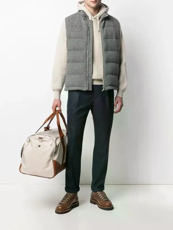 Brunello Cucinelli Virgin Wool Drawstring Trousers
