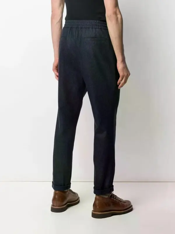 Brunello Cucinelli Virgin Wool Drawstring Trousers