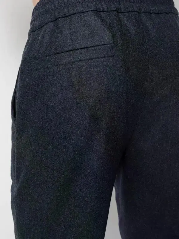 Brunello Cucinelli Virgin Wool Drawstring Trousers