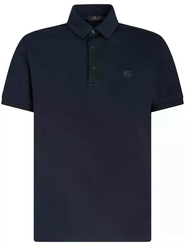 Etro Pegaso-embroidered Cotton Polo Shirt