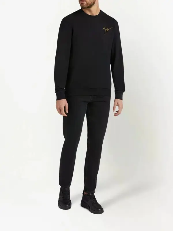 GIUSEPPE ZANOTTI Dragon Crystal Embellished Sweatshirt