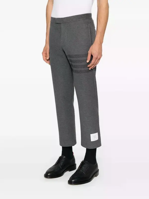 Thom Browne Mid-rise Tapered Trousers - Blue