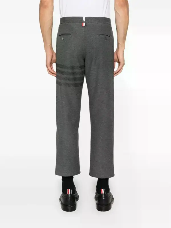 Thom Browne Mid-rise Tapered Trousers - Blue