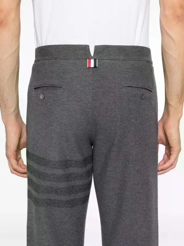 Thom Browne Mid-rise Tapered Trousers - Blue