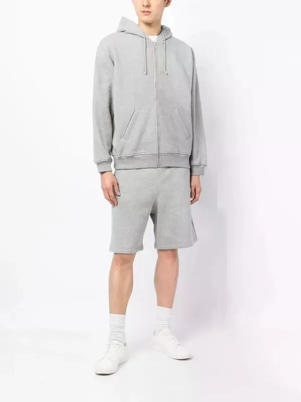 LEATHERSMITH OF LONDON Drawstring-hooded Bomber Jacket