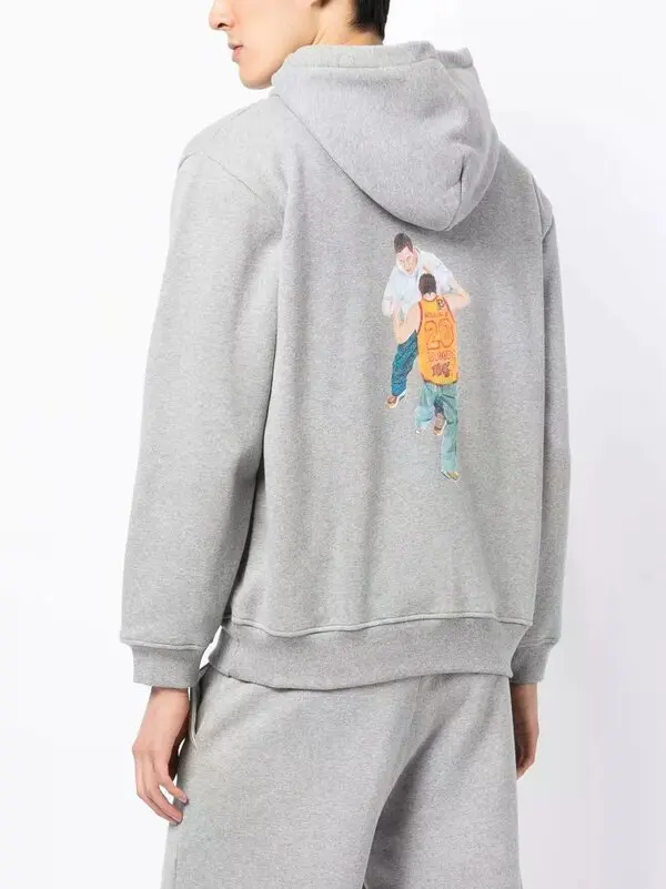 LEATHERSMITH OF LONDON Drawstring-hooded Bomber Jacket