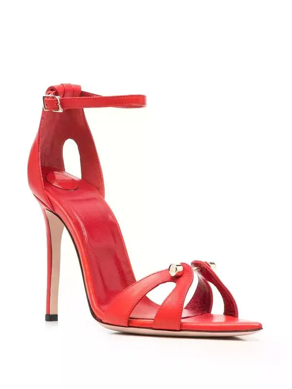 HARDOT Bar-detail Leather Sandals