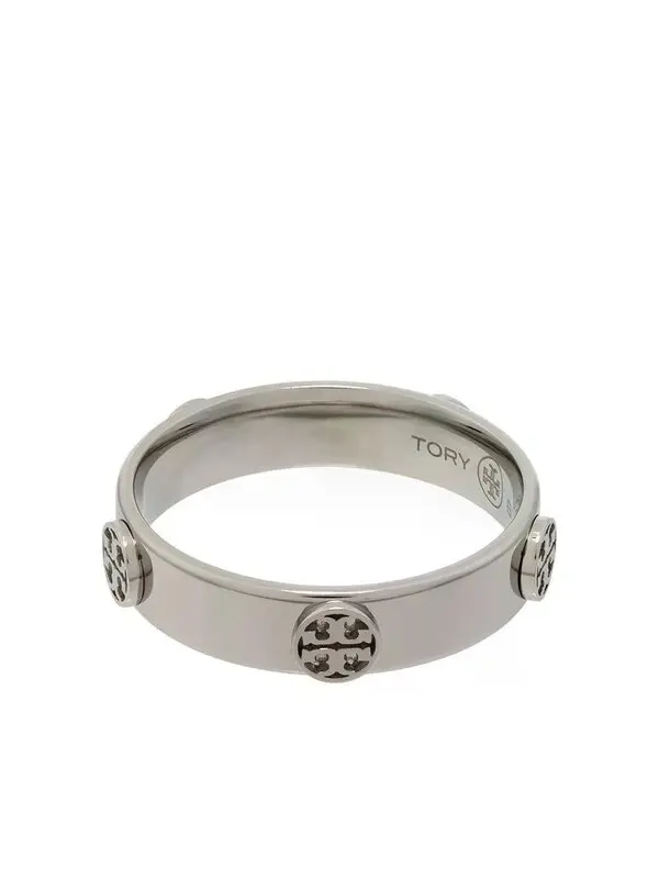 Tory Burch Miller Studded Ring - Silver