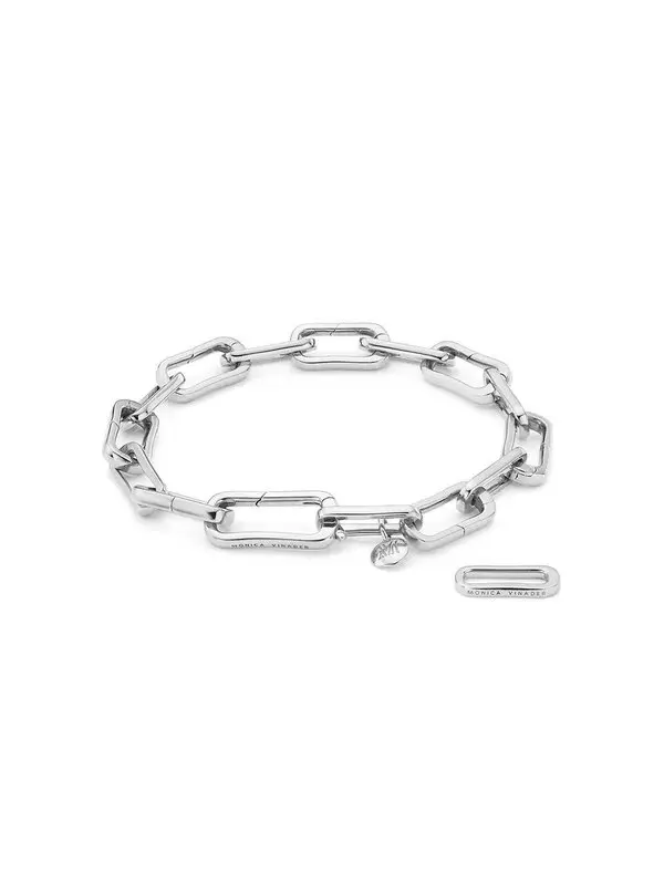 Monica Vinader Alta Capture Charm Bracelet - Silver
