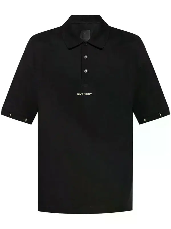 Givenchy Embroidery-detail Polo Shirt - Black