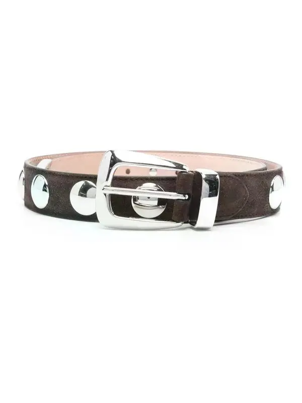 Khaite The Benny Suede Belt - Brown