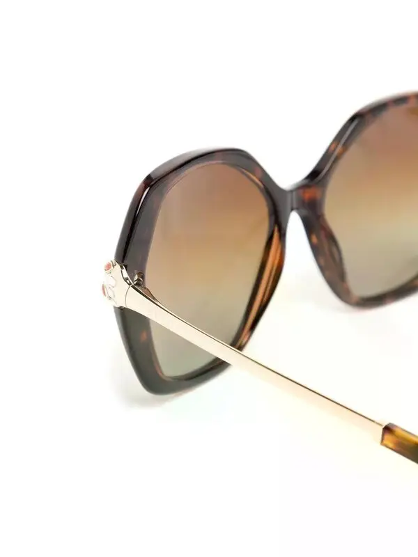 BVLGARI Tortoiseshell Cat-eye Frame Sunglasses