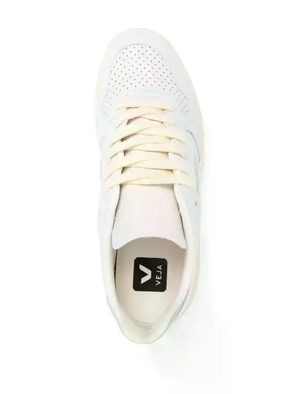 VEJA V-10 Chromefree® Leather Sneakers - Blue