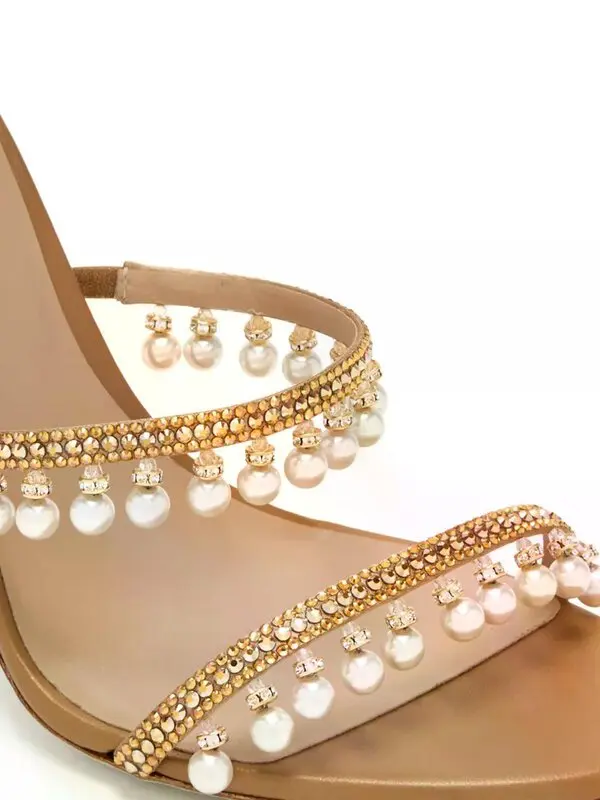 Rene Caovilla 105mm Chandelier Sandals - Brown