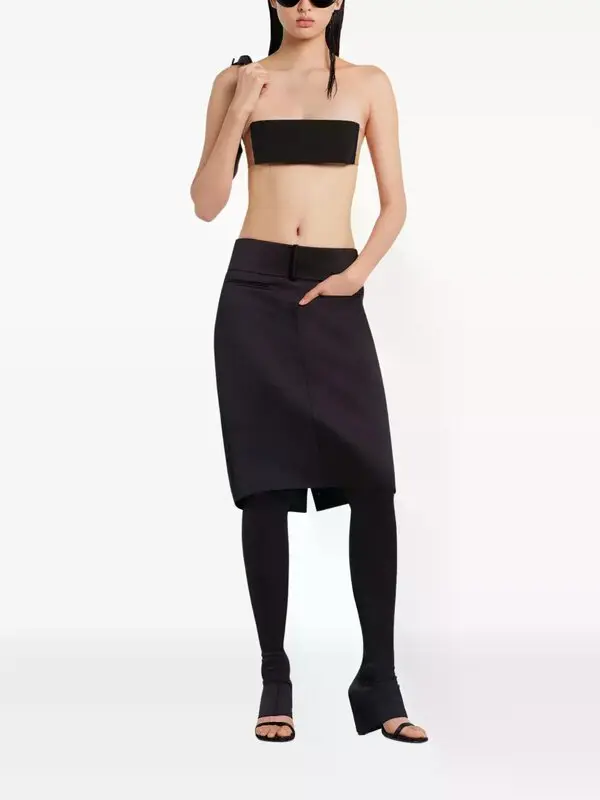 COURREGES Oblique Midi Skirt