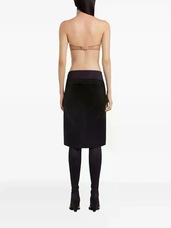 COURREGES Oblique Midi Skirt