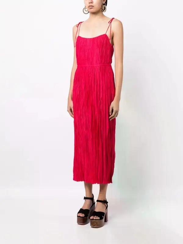 Ulla Johnson Ruched Tie-strap Maxi Dress