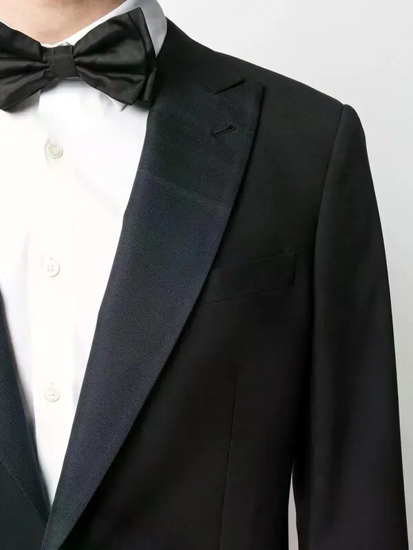 Giorgio Armani Single-breasted Wool Suit - Blue