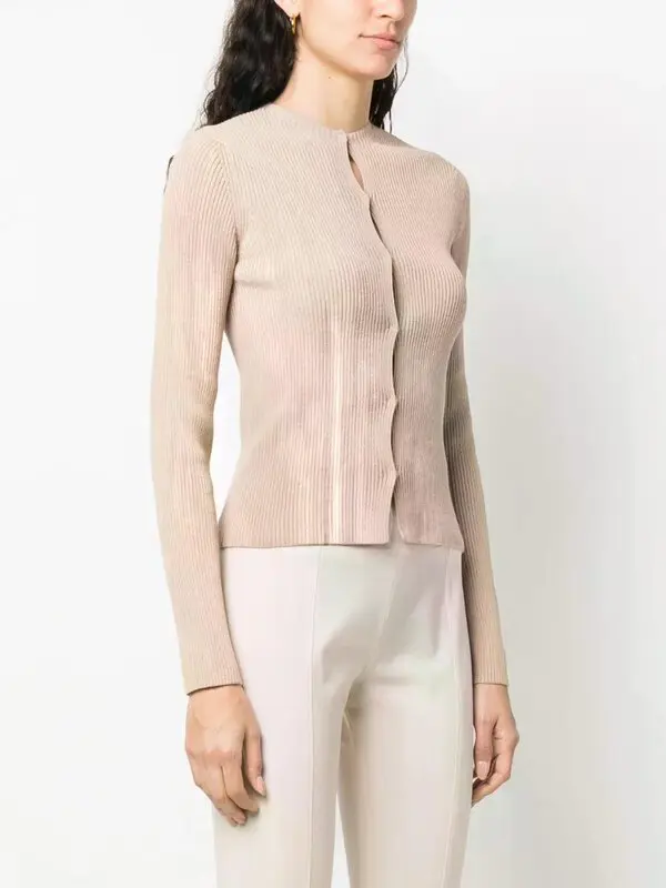 Fendi Ribbed-knit Cotton-blend Cardigan