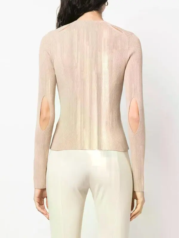 Fendi Ribbed-knit Cotton-blend Cardigan