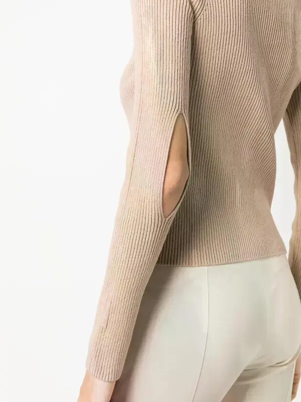 Fendi Ribbed-knit Cotton-blend Cardigan