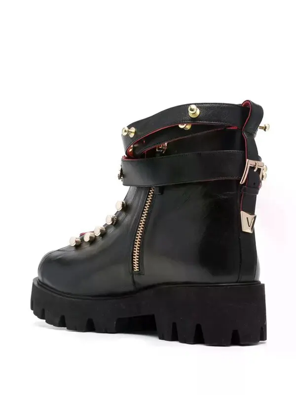 HARDOT 45mm Stud-embellished Leather Boots
