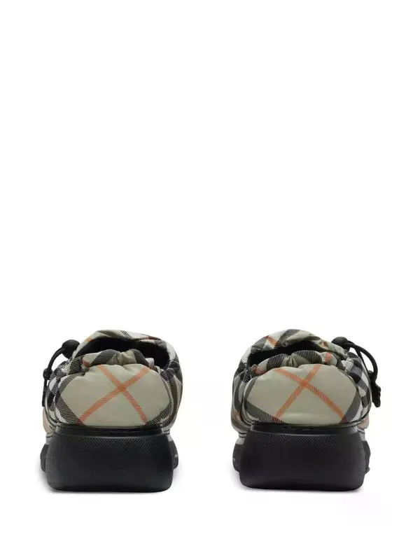 Burberry Check Pattern Pillow Mules