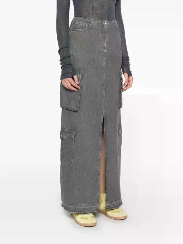 Patrizia Pepe Logo-plaque Maxi Skirt