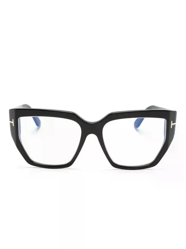 TOM FORD Geometric Frame Glasses - Black