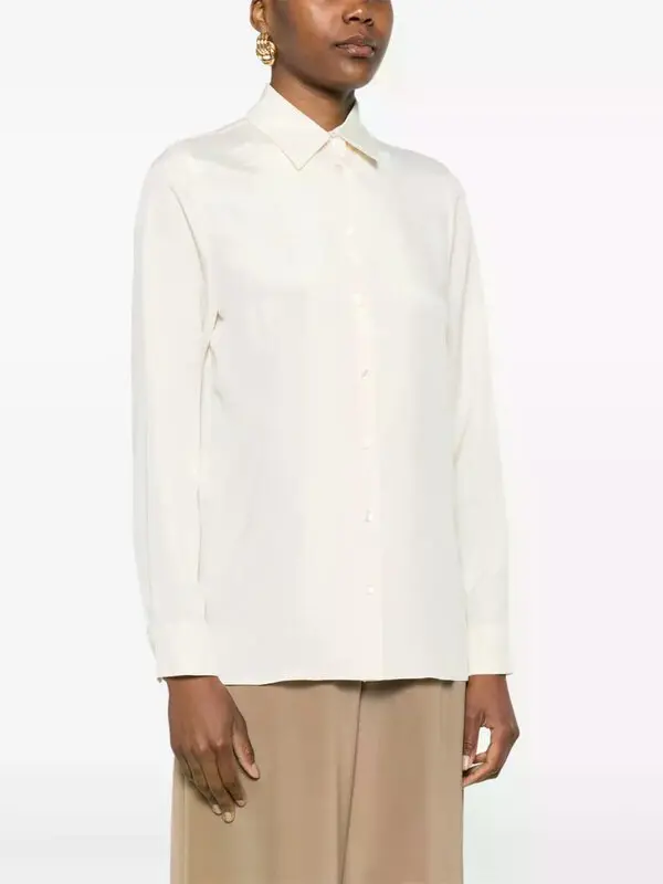Max Mara Long-sleeve Shirt - Neutrals