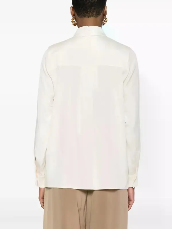 Max Mara Long-sleeve Shirt - Neutrals
