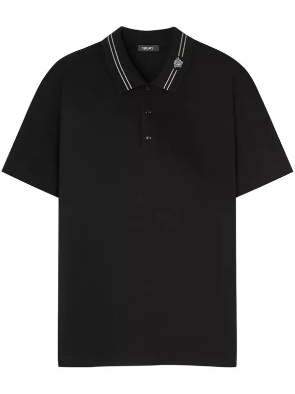 Versace Medusa-embroidered Polo Shirt