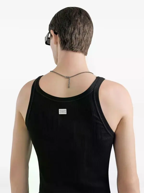 Dolce & Gabbana Logo Patch Tank Top