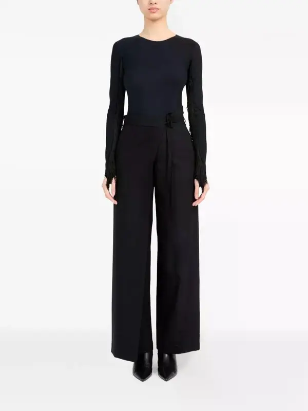 MAISON MARGIELA Single-stitch Logo Flared Trousers