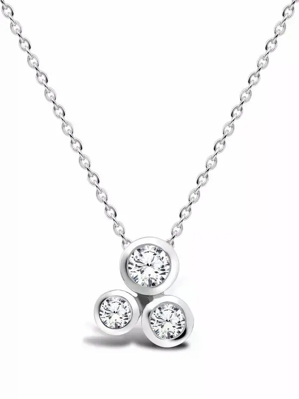 PRAGNELL 18kt White Gold Bubbles Diamond Necklace - Silver