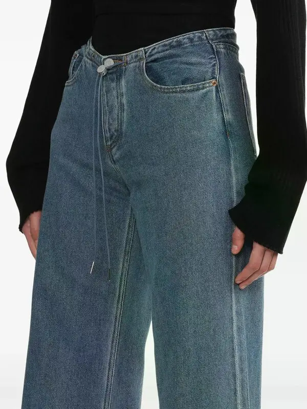 Still Here High-rise Cropped Wide-leg Jeans