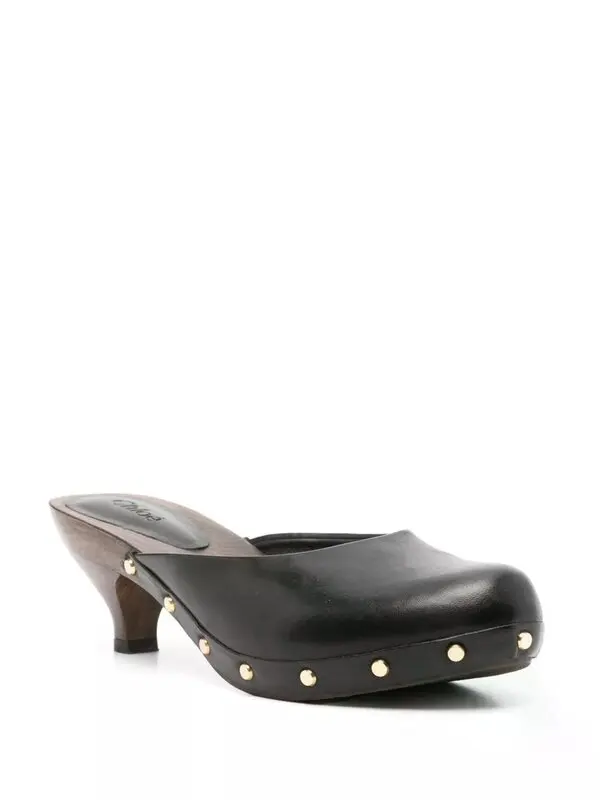 Chloé Judith 40mm Leather Mules