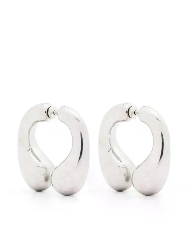 PANCONESI P Helix Earrings - Silver