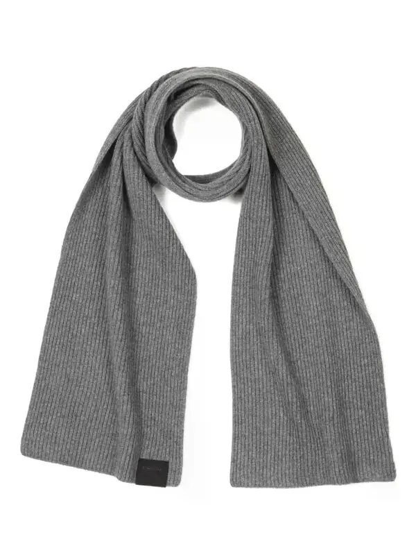 TOM FORD Ribbed Scarf - Grey