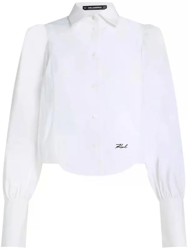 Karl Lagerfeld Logo-embroidered Shirt