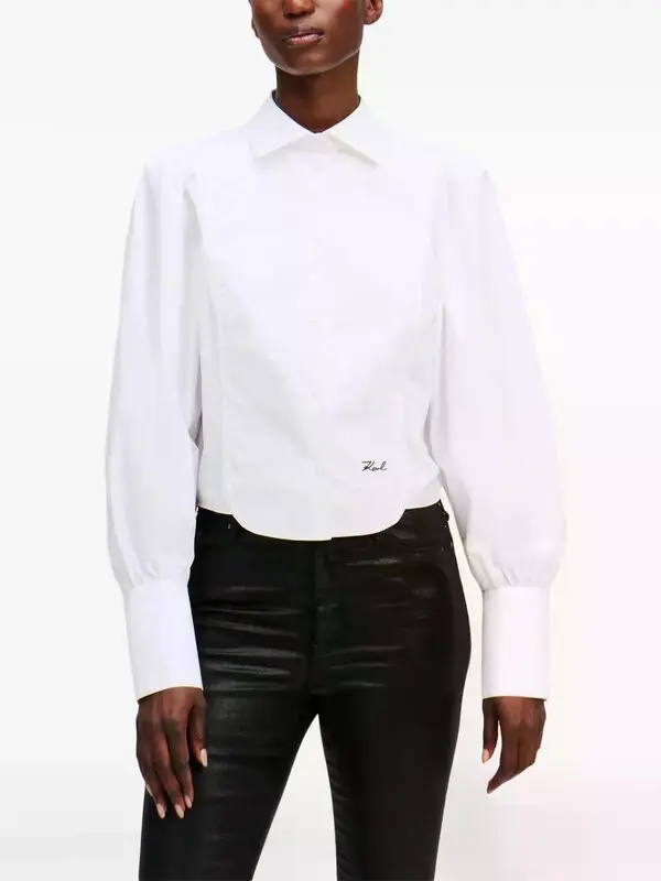 Karl Lagerfeld Logo-embroidered Shirt
