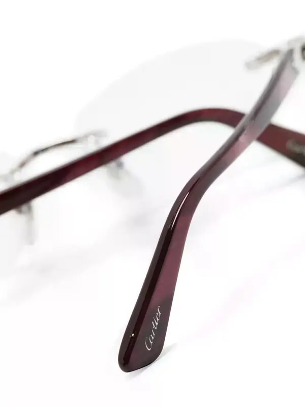 Cartier Rimless Rectangle-frame Glasses
