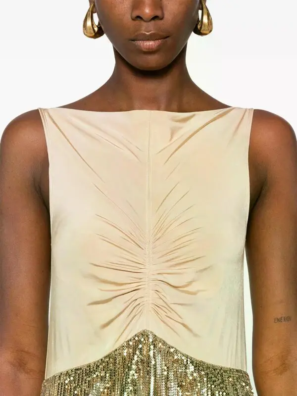 Rabanne Chainmail-embellished Maxi Dress