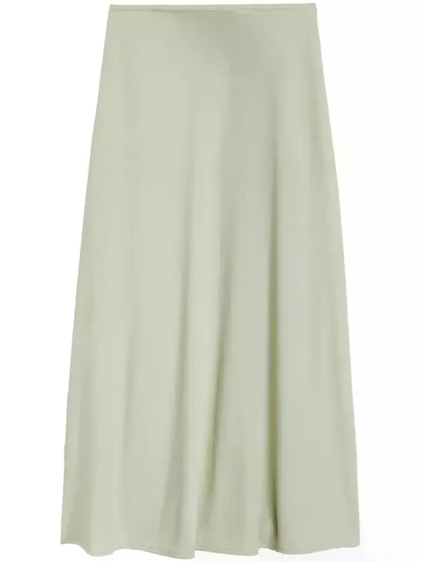 JIL SANDER Flared Zipped Midi Skirt