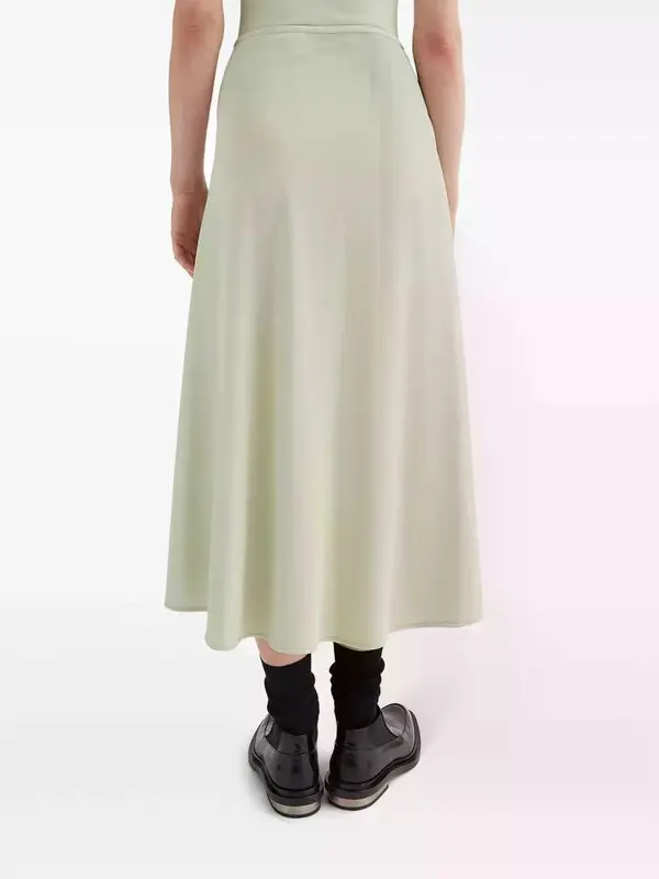 JIL SANDER Flared Zipped Midi Skirt