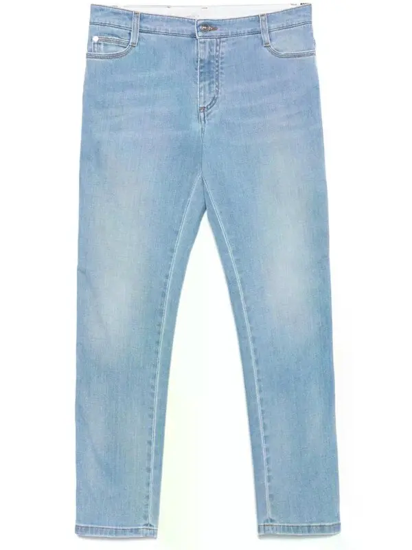 Ermanno Scervino Logo-patch Slim Jeans - Blue