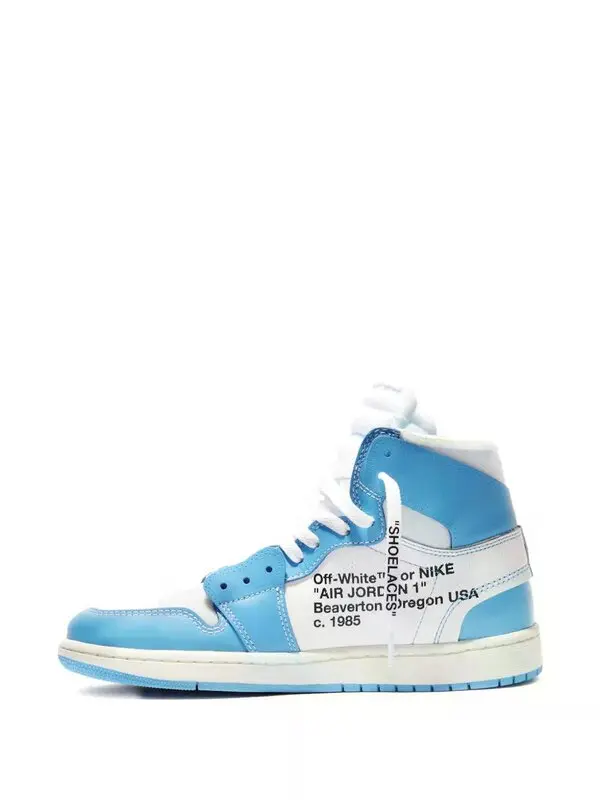 JORDAN Air 1 Retro High Off-white Unc Sneakers - Blue