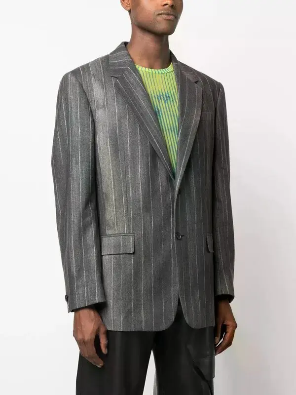 Versace Pinstripe Single-breasted Blazer